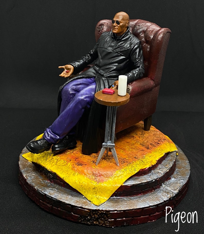 Morpheus the Matrix Bust Morpheus Sculpture Handmade - Etsy