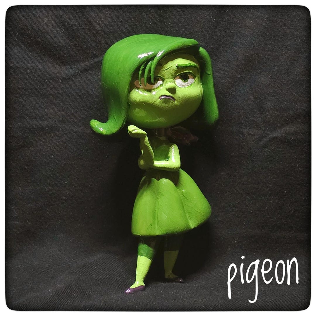 The Inside Out Disgust Bust Figure / Hand Painting - Etsy