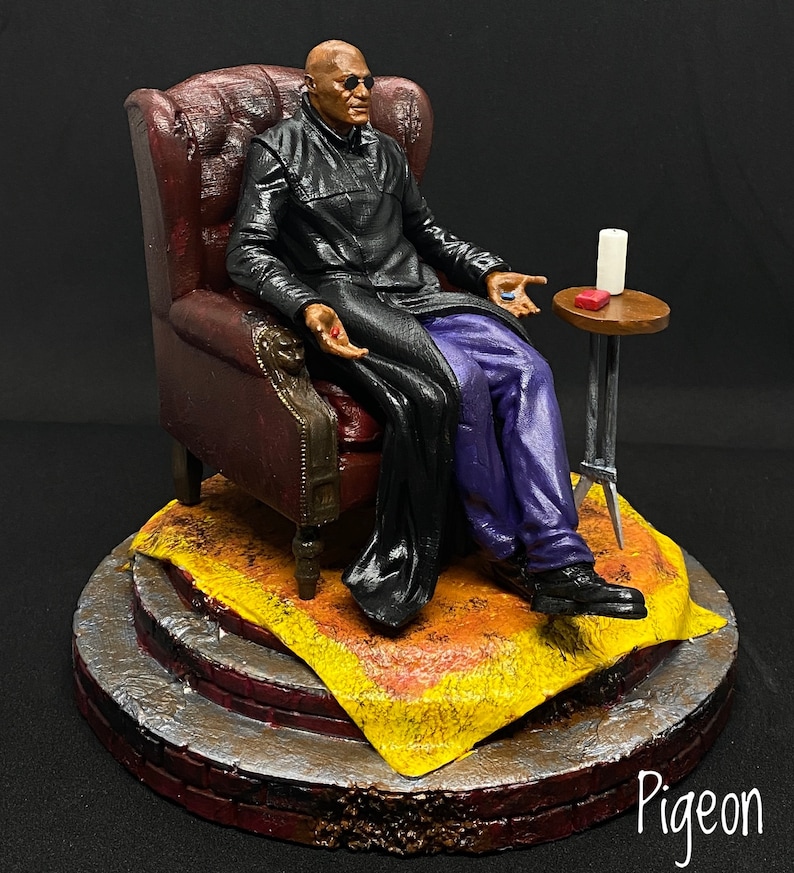 Morpheus ( the Matrix ) Bust, Morpheus Sculpture, Handmade Art ...
