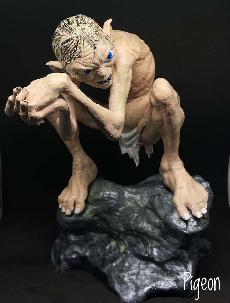 Gollum-2 Hobbit Bust Figure / Lord of the Rings / Hand Painting - Etsy