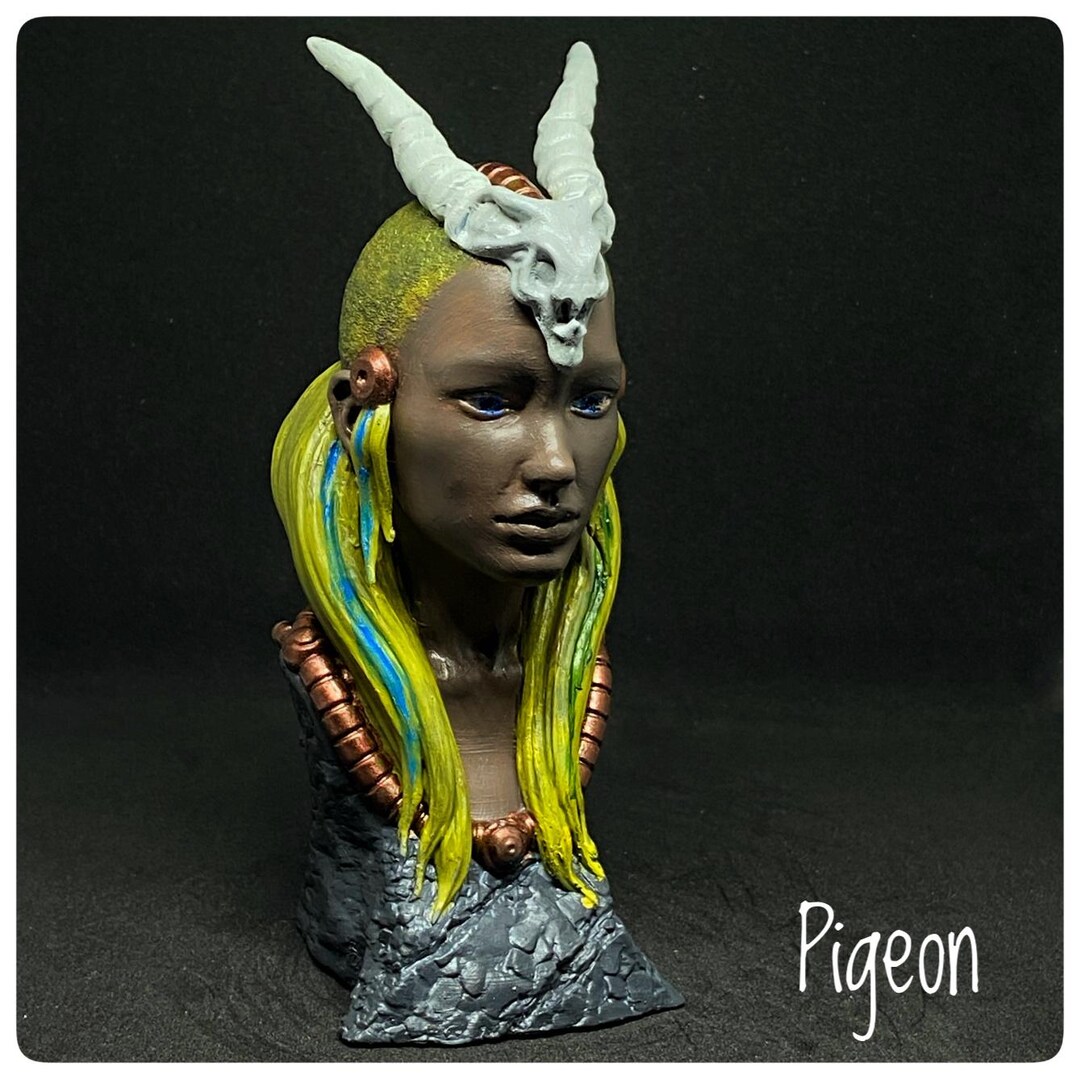 Shaman Bust, Shaman Head Sculpture, Shaman Figure, Red Indian ...