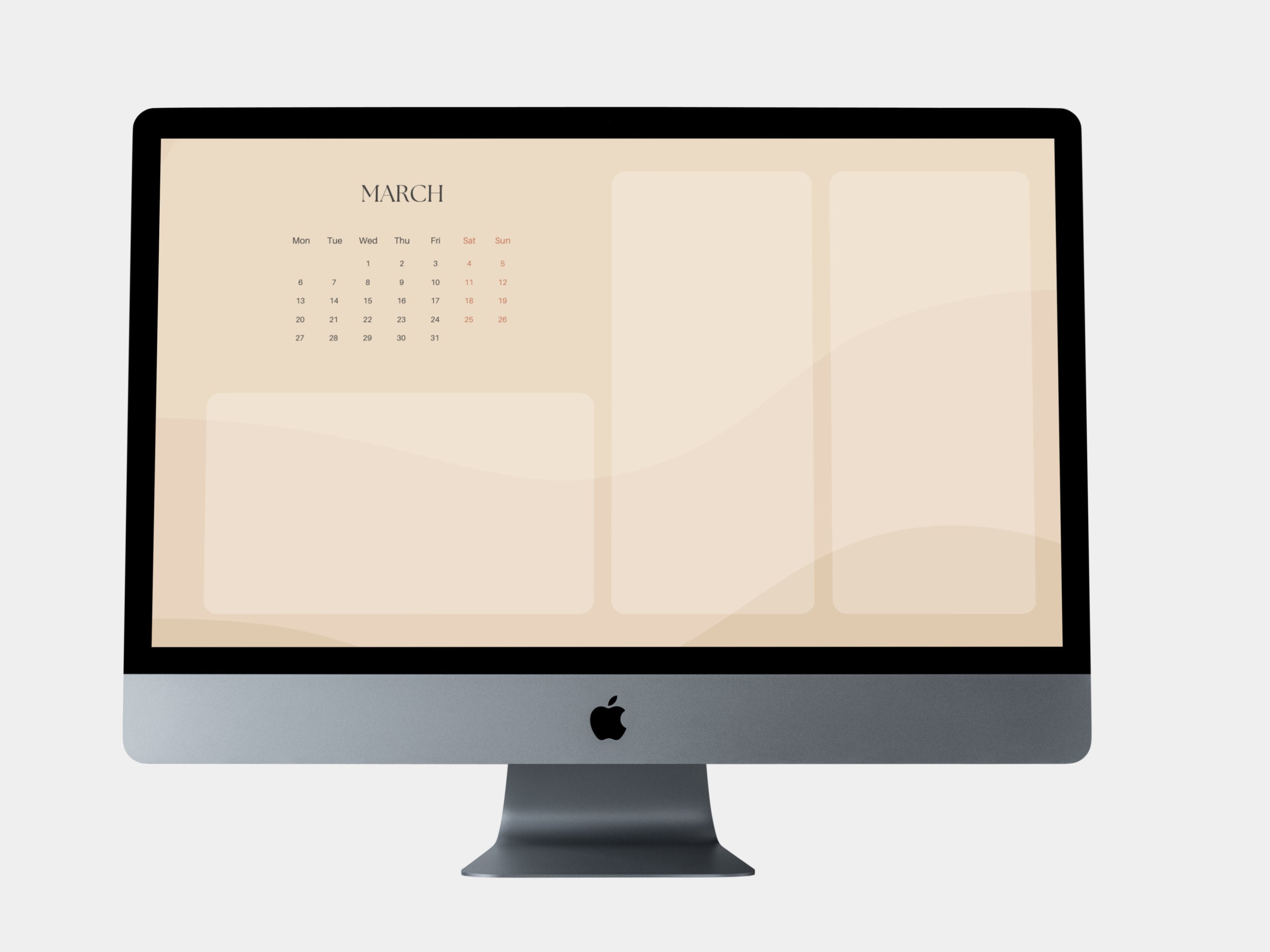 2023 Calendar Desktop Wallpaper Organizer Calendar, Digital Download ...