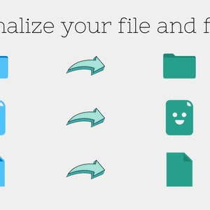 Rainbow Folder Icons for Mac and Windows Desktop Icons, Mac Desktop ...