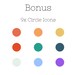 Rainbow Folder Icons for Mac and Windows Desktop Icons, Mac Desktop ...