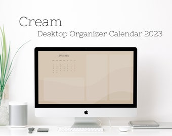 2023 Calendar Desktop Wallpaper Organizer Calendar, Digital Download ...