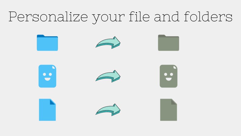 Earth Colors Folder Icons for Mac and Windows Desktop Icons, Tones ...
