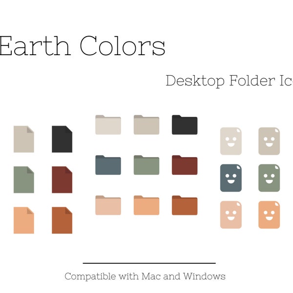 Desktop Folder Icons for Mac Nature - Etsy
