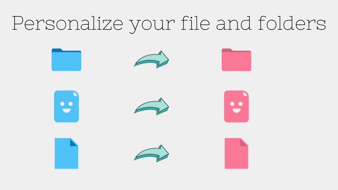 Pink Folder Icons for Mac and Windows Desktop Icons, Mac Desktop Folder ...