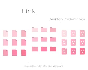Vintage Rose Folder Icons for Mac and Windows Desktop Icons, Mac ...