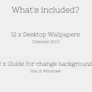 2023 Calendar Desktop Wallpaper Organizer Calendar, Digital Download ...