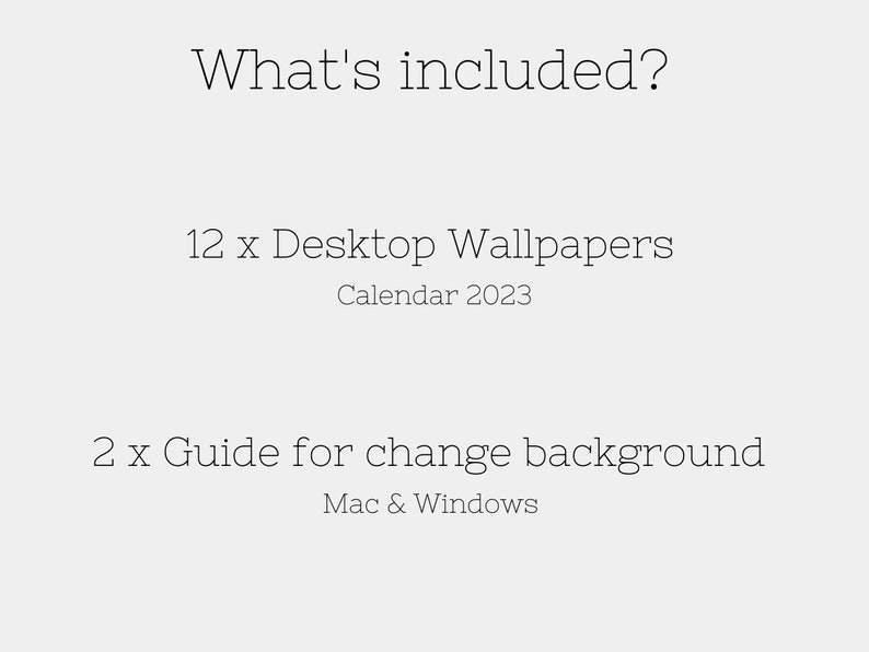 2023 Calendar Desktop Wallpaper Organizer Calendar, Digital Download ...