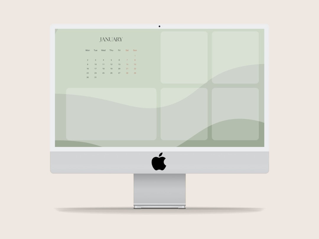 2023 Calendar Desktop Wallpaper Organizer Calendar, Digital Download ...