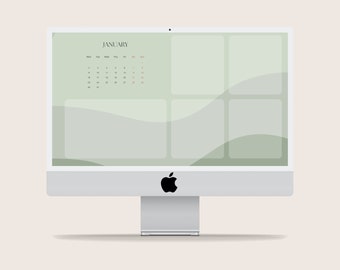 2023 Calendar Desktop Wallpaper Organizer Calendar, Digital Download ...