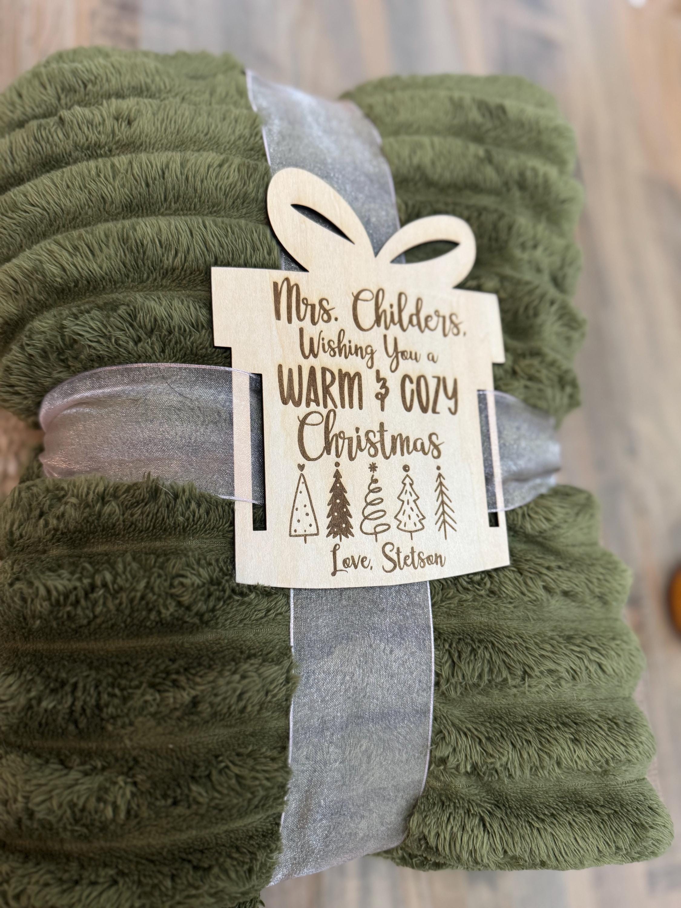 Teacher Christmas Gift | Blanket Gift Tag | Gift Tag for Teachers ...