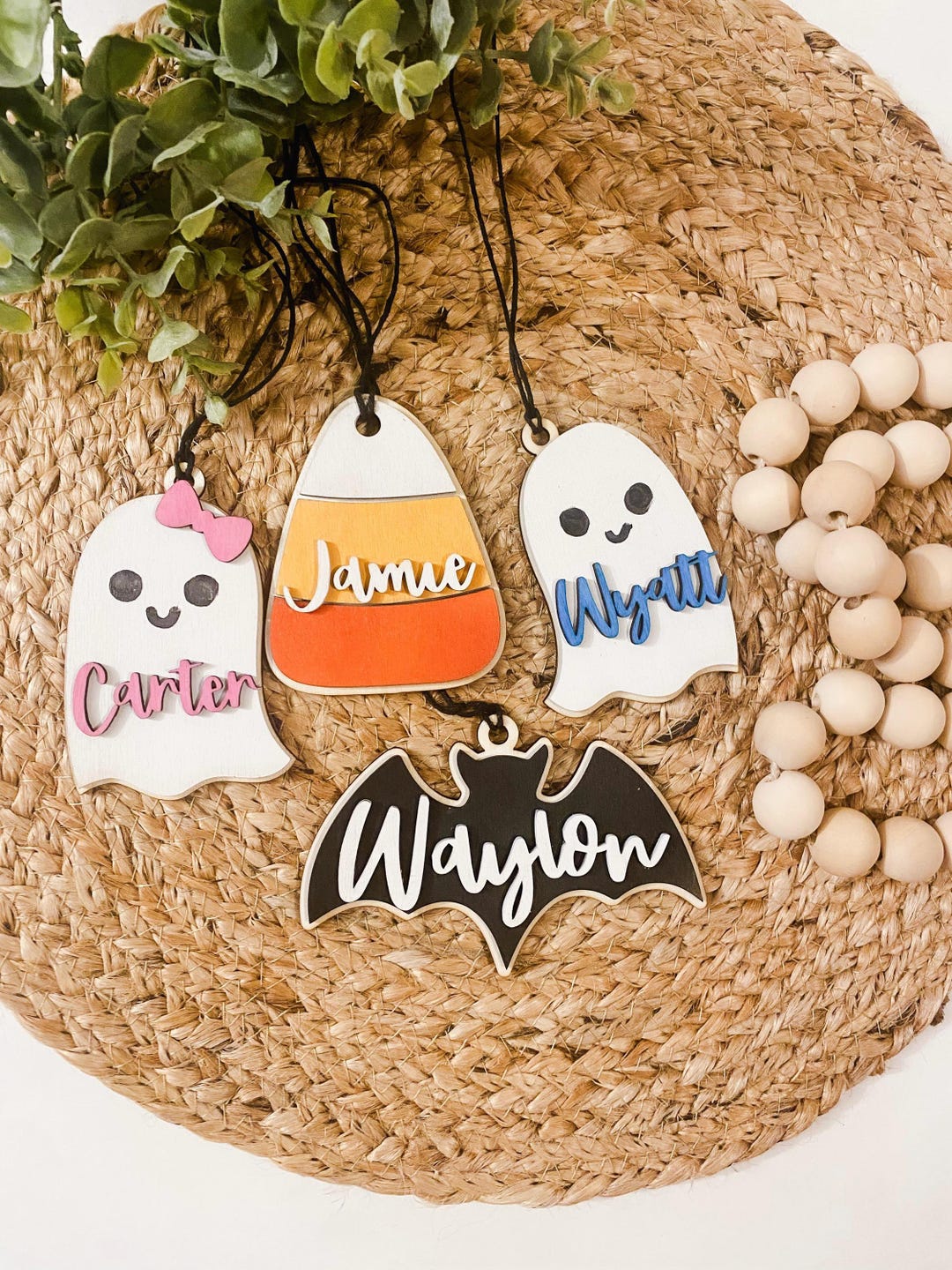 Boo Basket Name Tag, Halloween Basket Name Tags,personalized Halloween ...