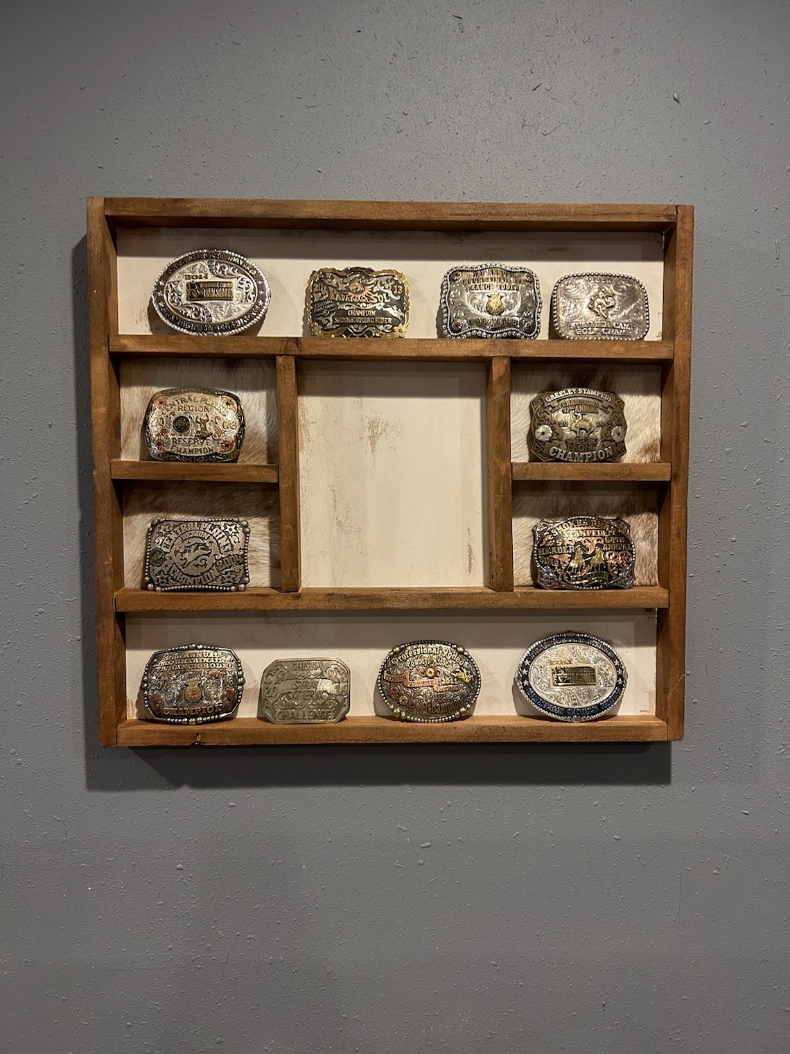 Western Belt Buckle Display Case - Etsy