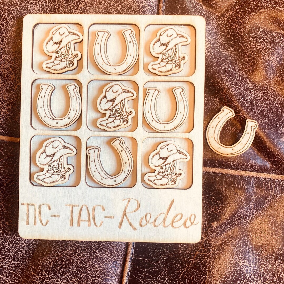 Tic-tac-toe Game, Tic-tac Rodeo, Rodeo Themed Party, Cowboy Game ...