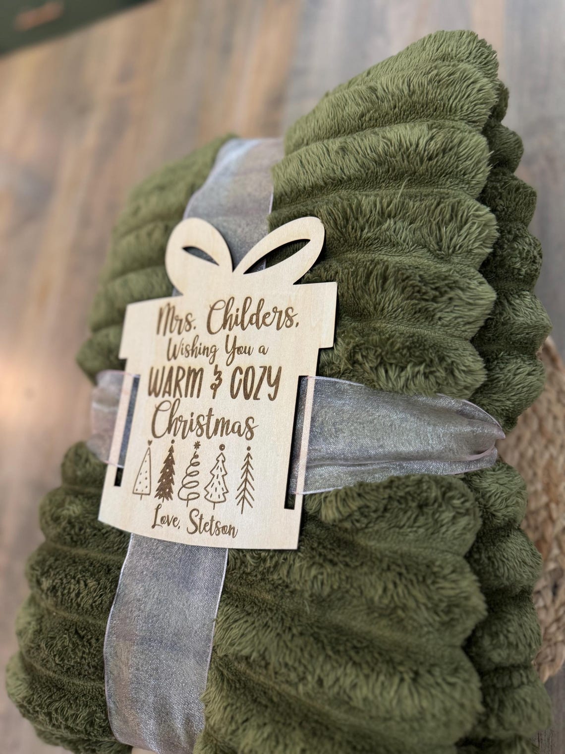 Teacher Christmas Gift | Blanket Gift Tag | Gift Tag for Teachers ...