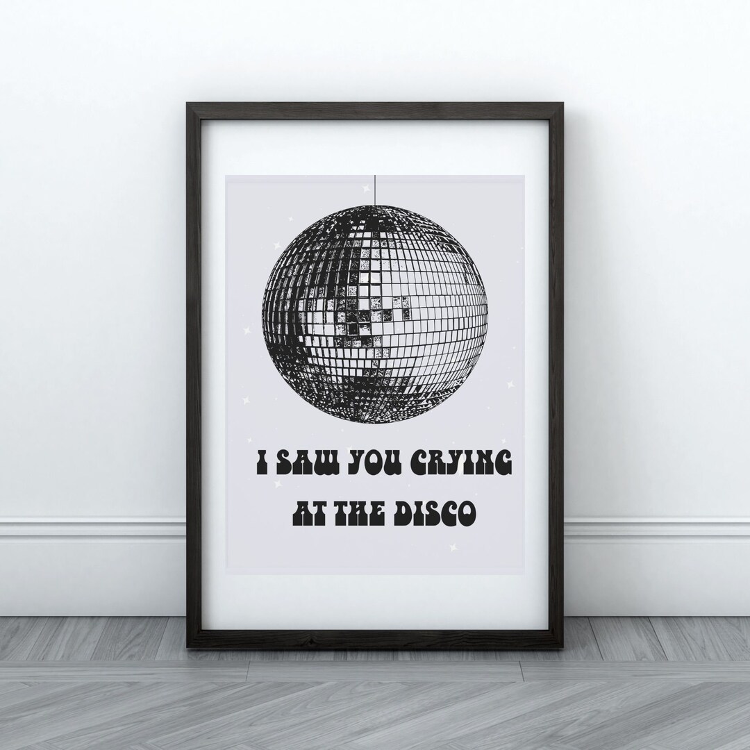 Disco Chic Poster, Trendy Wall Art, Printable Feminine Poster ...