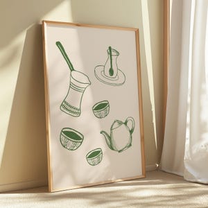 Coffee Tea Arabic Poster, Qahwa, Shai Arabic Poster Print Download ...