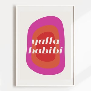 Yalla Habibi Set of Print, Arabic Poster Print Download, Museum Poster ...