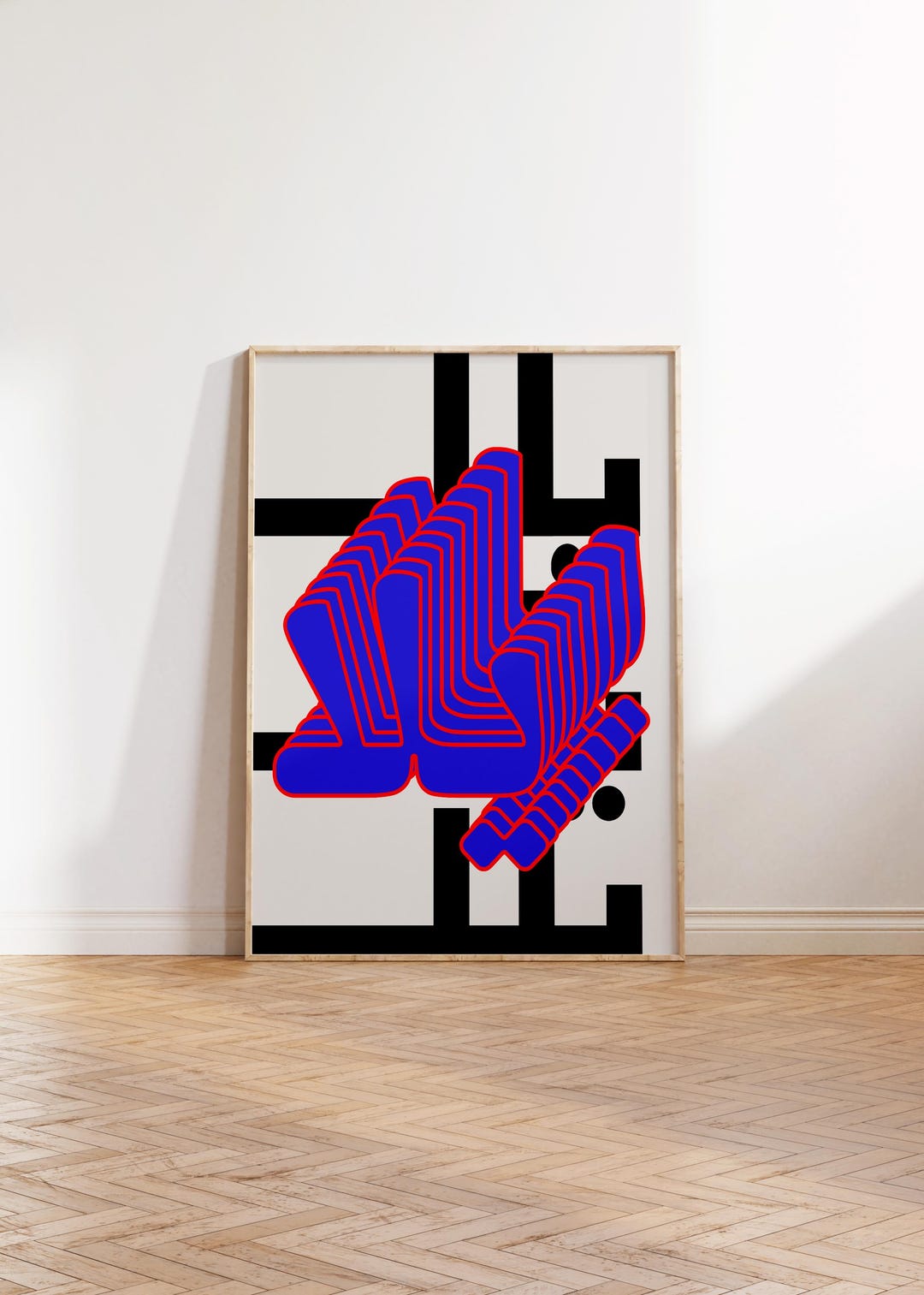 Yalla Arabic Poster Print, Retro Gallery Wall Art, Digital Download ...