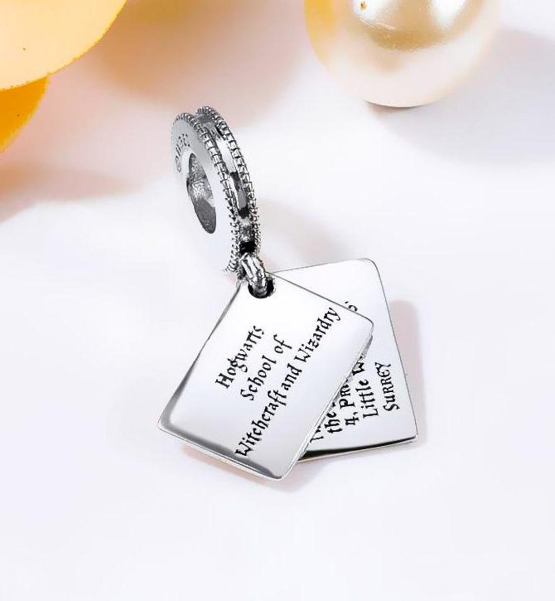 Hogwarts School Acceptance Letter Pandora Charm Graduation Cap Book Student Deal - Etsy