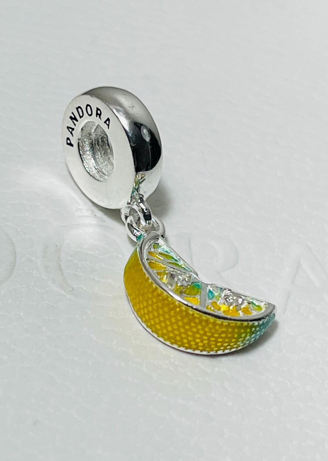 Lemon Slice Sparkling Fruit Pandora Charm Fresh Summer Sale Yellow ...