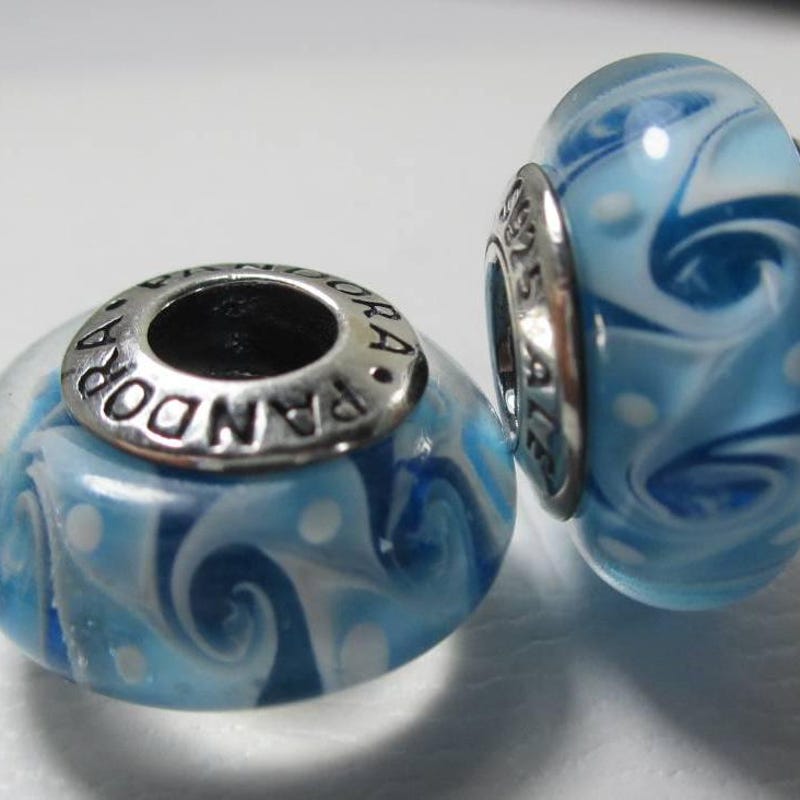 Pandora Blue Charms - Etsy