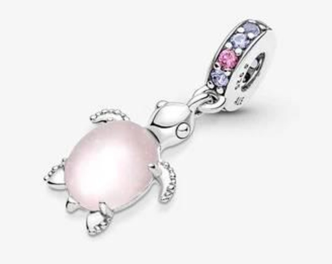 Pink Turtle Murano Glass Pandora Charm Sparkling CZ Thanksgiving ...