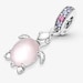 Pink Turtle Murano Glass Pandora Charm Sparkling CZ Thanksgiving ...