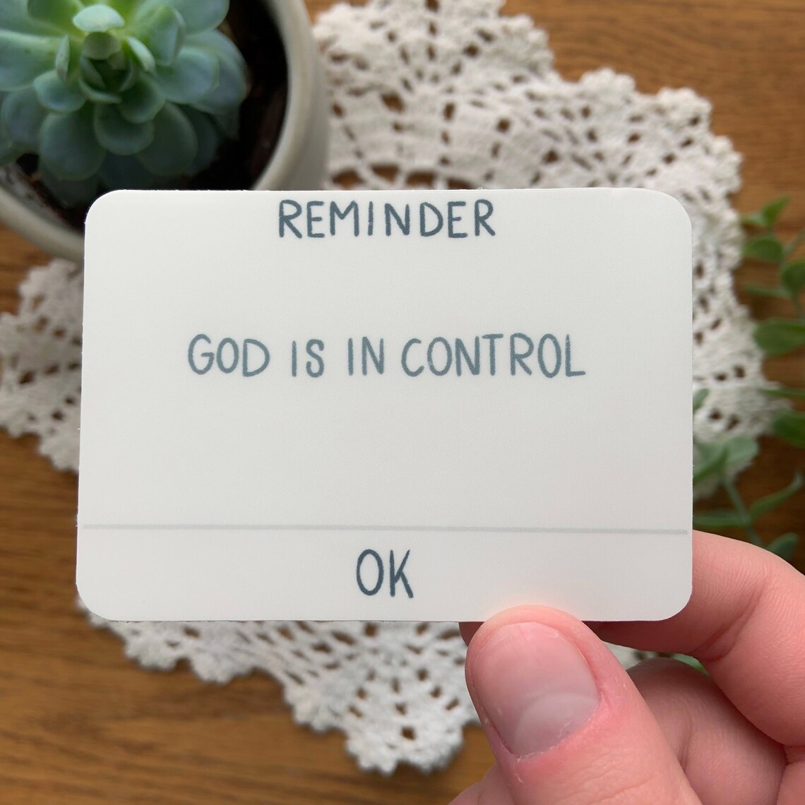 God is in Control Sticker- Christian Sticker- Faith Sticker - Etsy