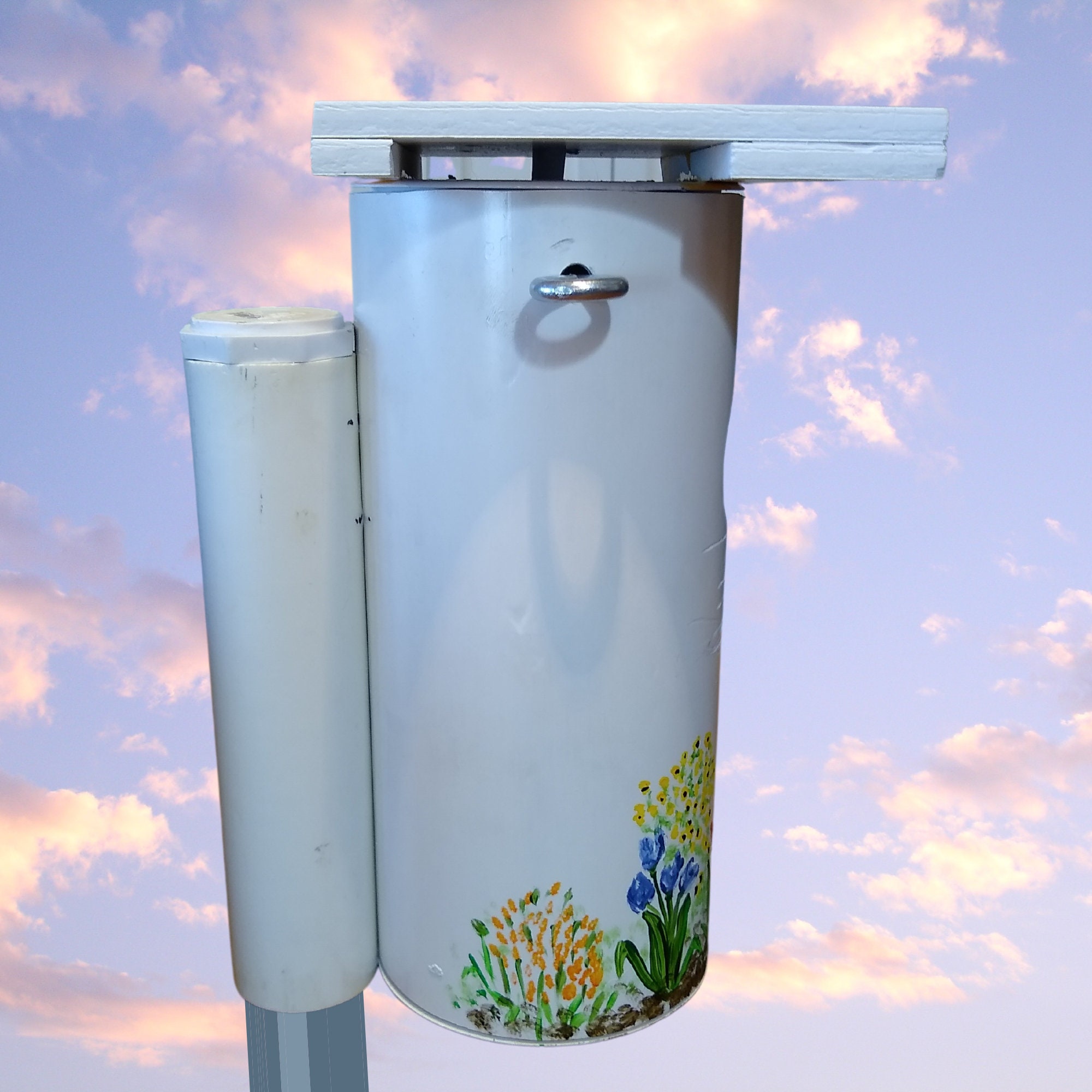 Bluebird Bird House, Floral HAND PAINTED, Lasts a Lifetime, PVC ...