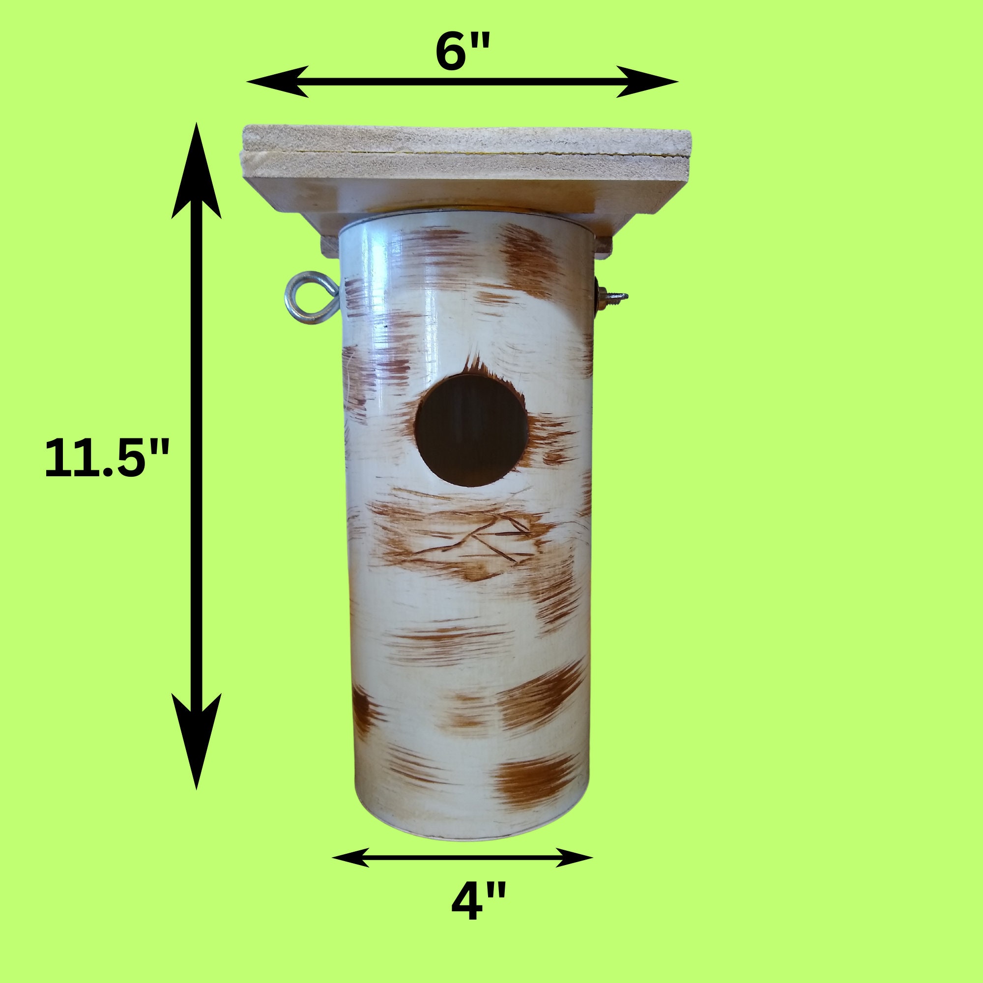 Bluebird Bird House, Wood-look HAND PAINTED, Lasts a Lifetime, PVC ...