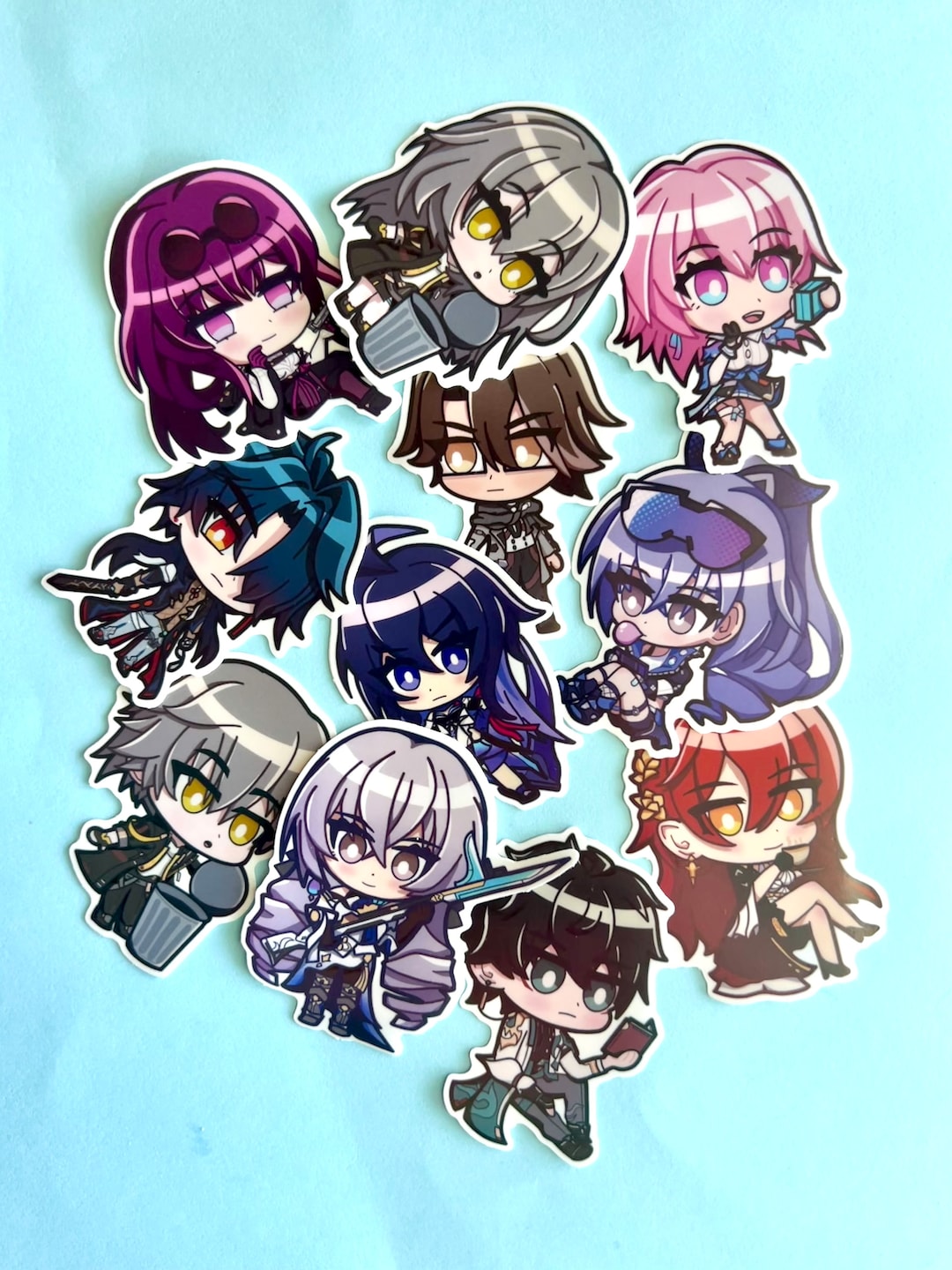Honkai Star Rail Clear Vinyl Stickers Set A | Waterproof, Stationery - Etsy