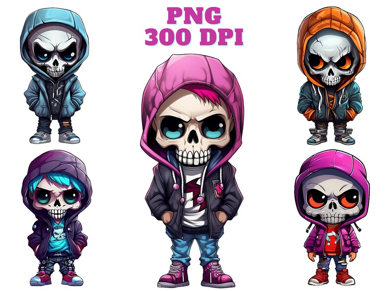 Skull Boy Clipart, Graffiti Street Art, Shirt Sublimation PNG, Cool ...