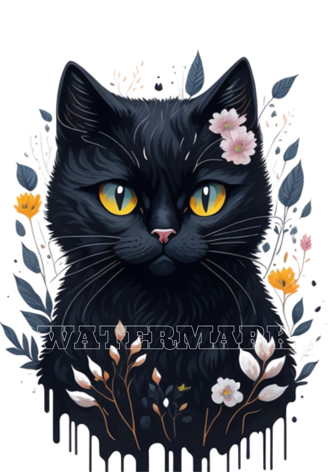 Black Cat Clipart, Funny Cat Design Bundle, Cat Сlip Art, Cute Cat PNG ...