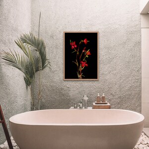 Dark Botanical Flowers | Moody Floral Print | Dark Academia Floral ...