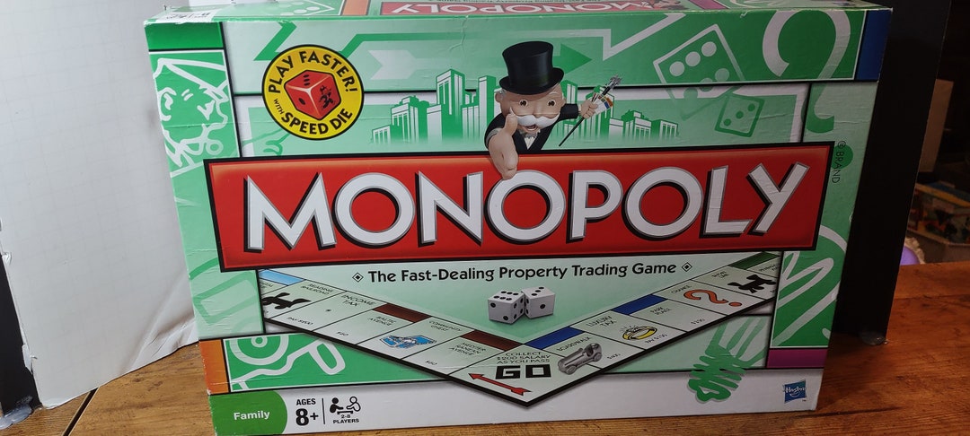 Monopoly Hasbro Board Game Fast-dealing Property Trading Game - Etsy