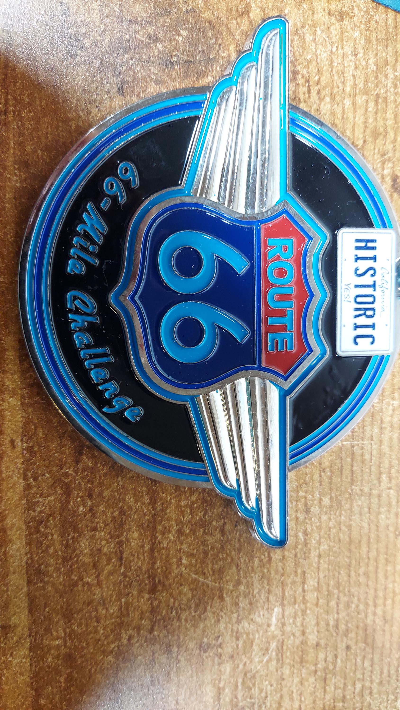 Route 66 66-mile Challenge Large Medallion With Lanyard - Etsy