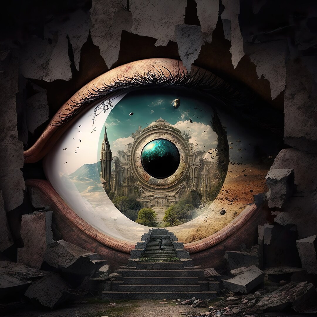 Beauty in the Eye of the Beholder Ruined World Digital Print fantasy ...