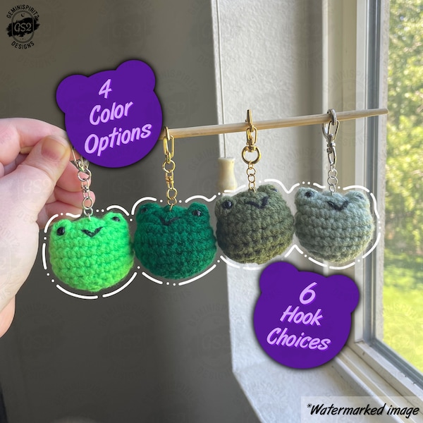Crochet Frog Keychain - Etsy