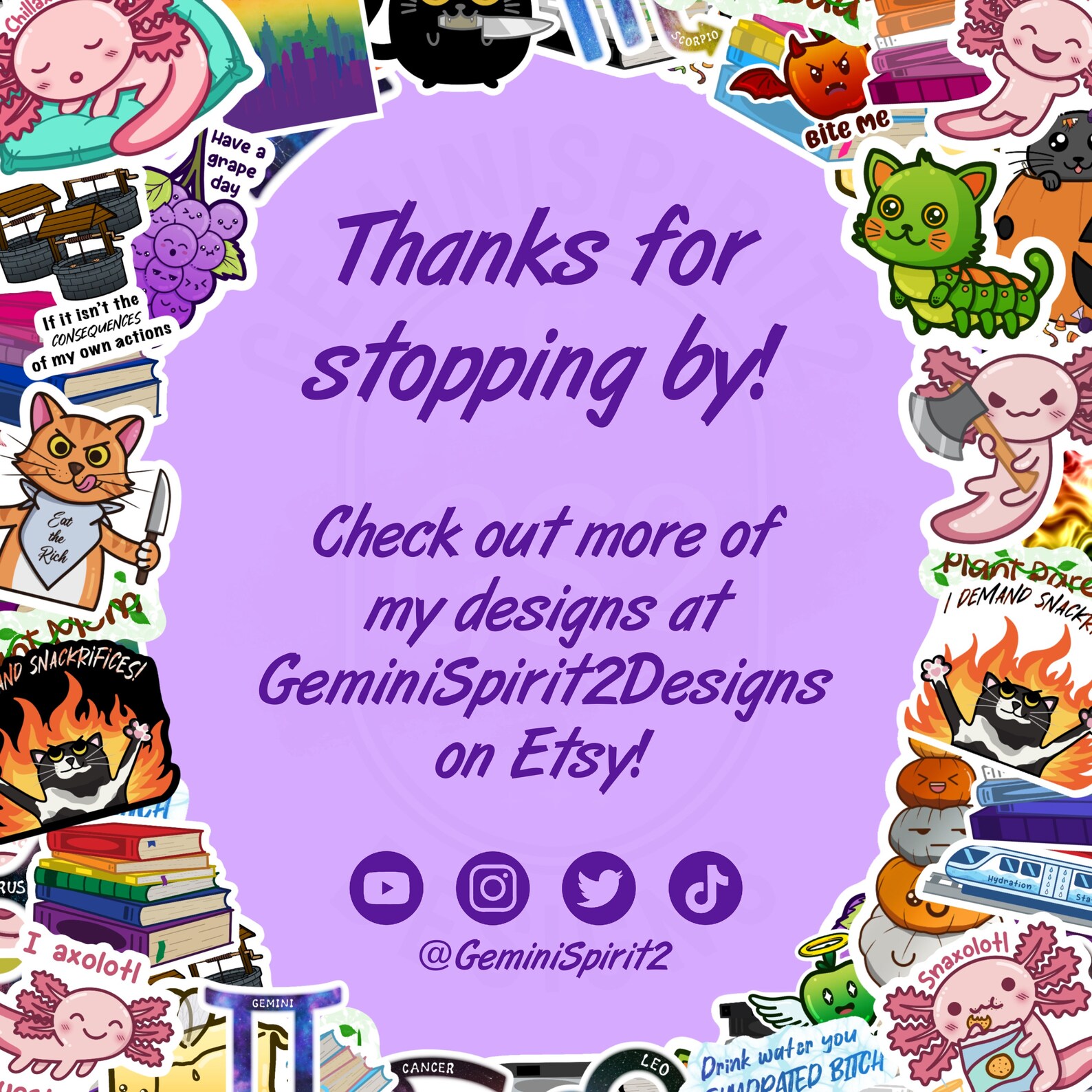 Halloween Candy Cat Sticker Glossy Waterproof Vinyl, Sweet Kitty ...