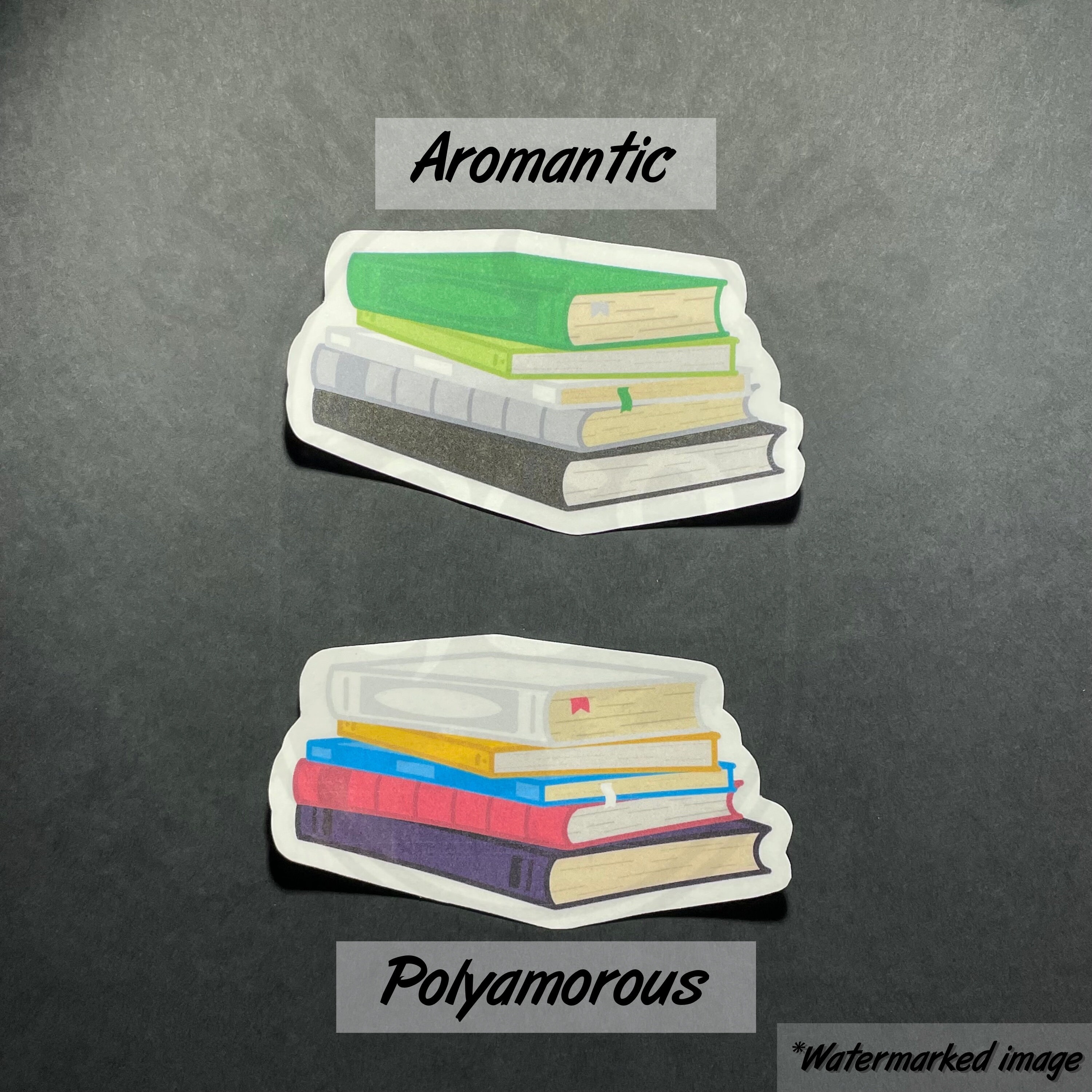 LGBTQ Pride Book Stack Stickers Glossy Water Resistant Vinyl Sticker ...