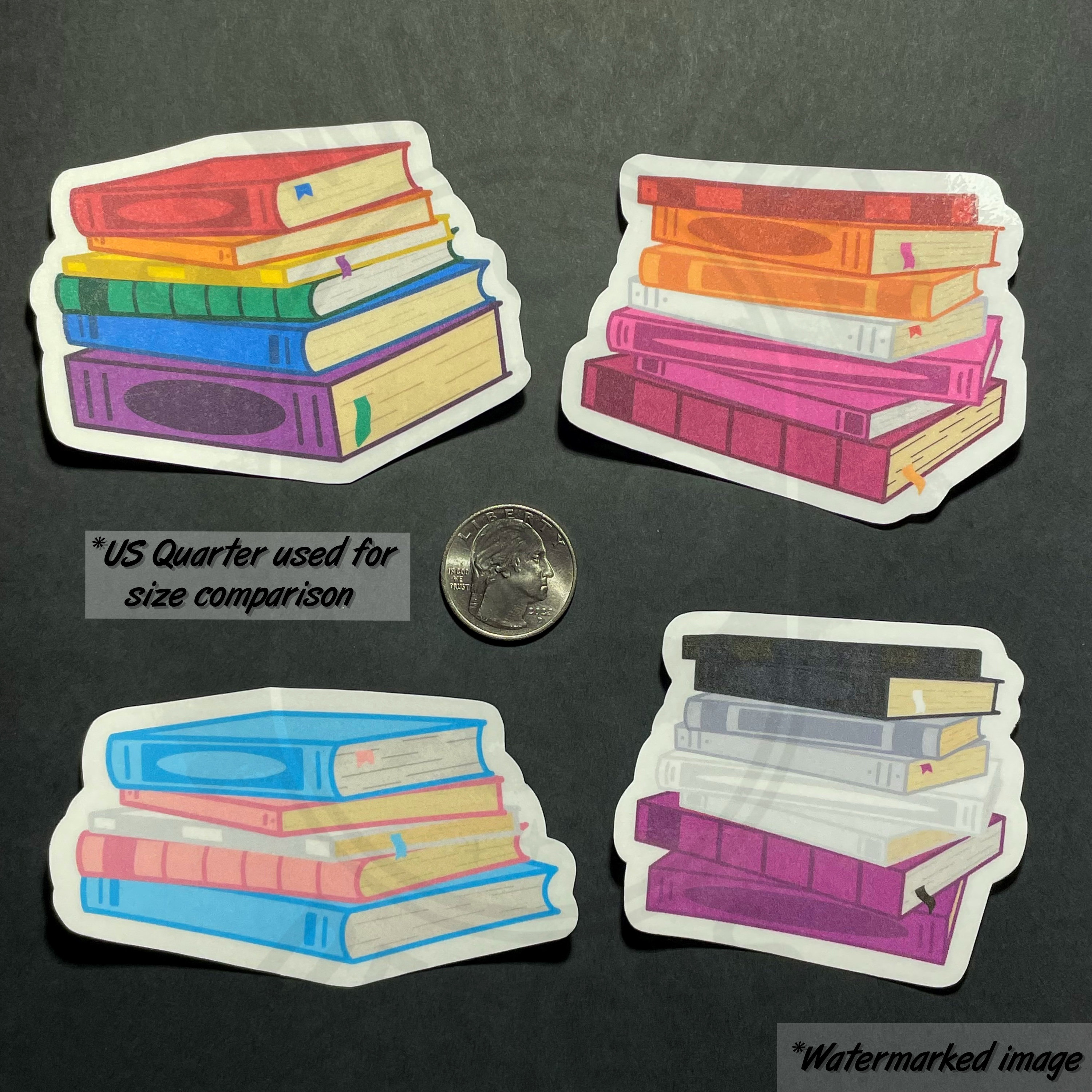LGBTQ Pride Book Stack Stickers Glossy Water Resistant Vinyl Sticker ...