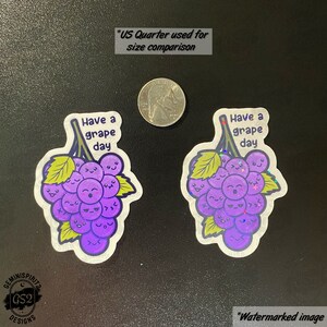 Have a Grape Day Sticker - Glossy and Sparkle Holographic Waterproof ...