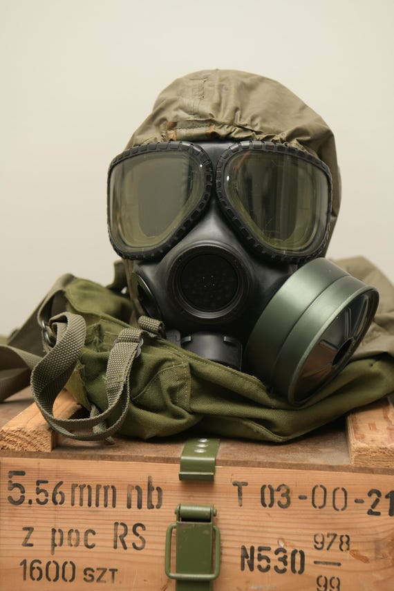 1994 US Military M40 Gas Mask Size Small Gulf War CBRN - Gem