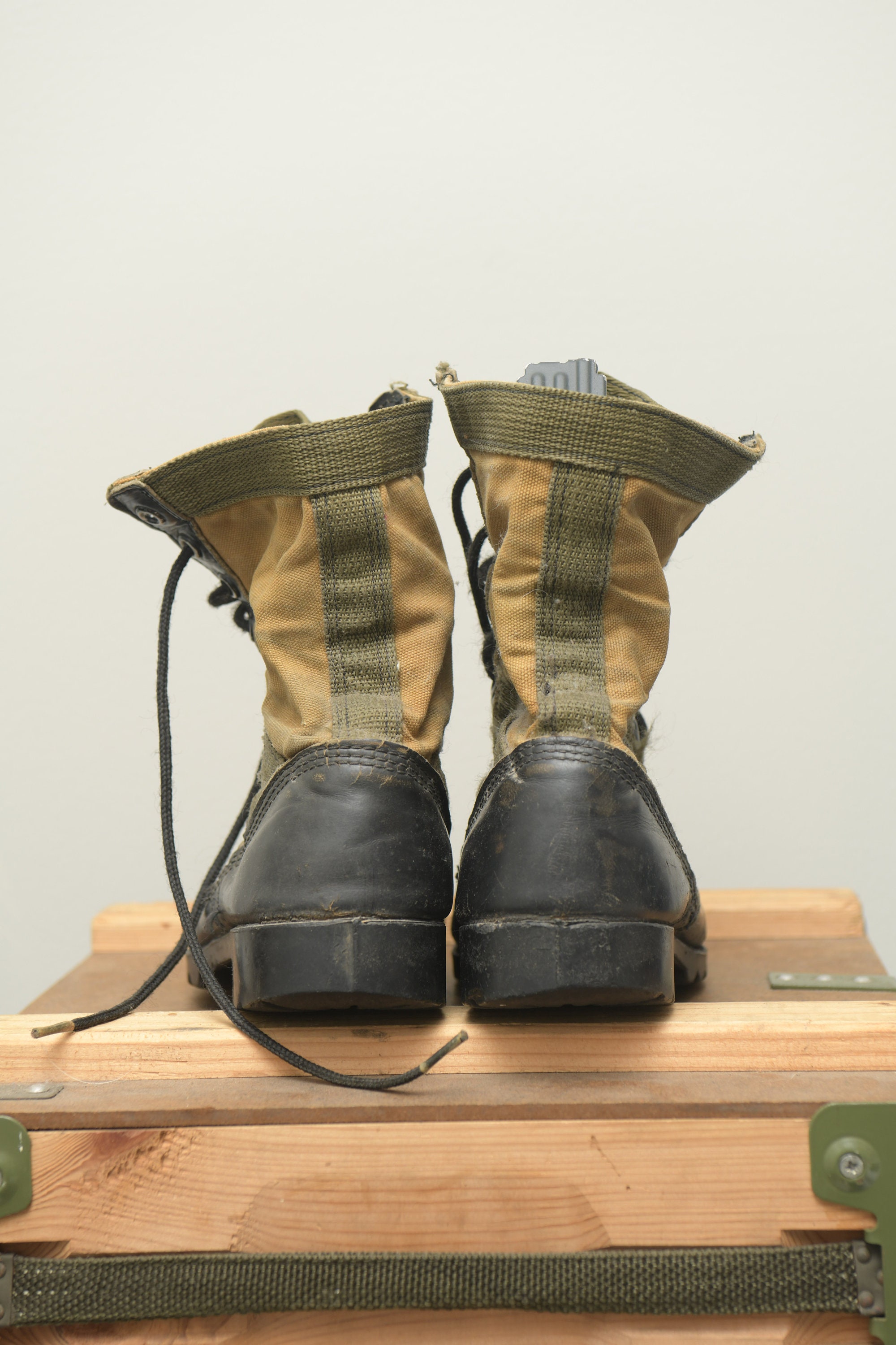 Vintage Vietnam War Style Jungle Boots Third Pattern Vibram Sole Korean ...