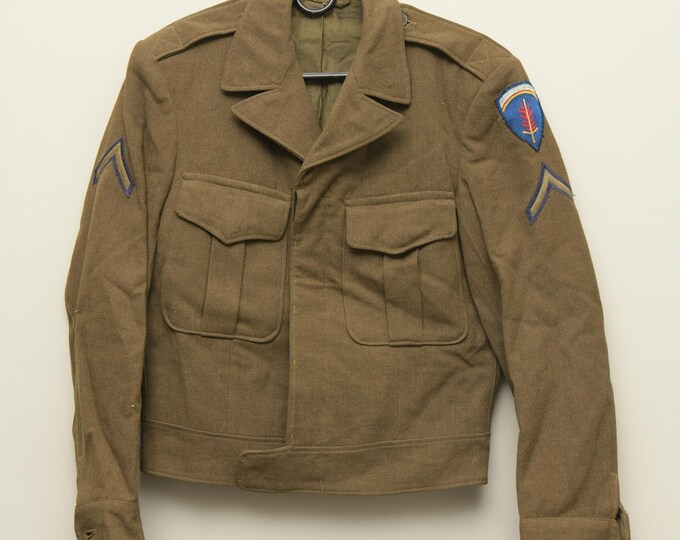 Vintage '40s '50s U.S. Army Eisenhower Ike Jacket Size 36R Wool Uniform ...