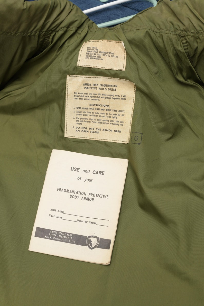 1960s Vietnam War M69 US Army Flak Vest Fragmentation Jacket - Etsy